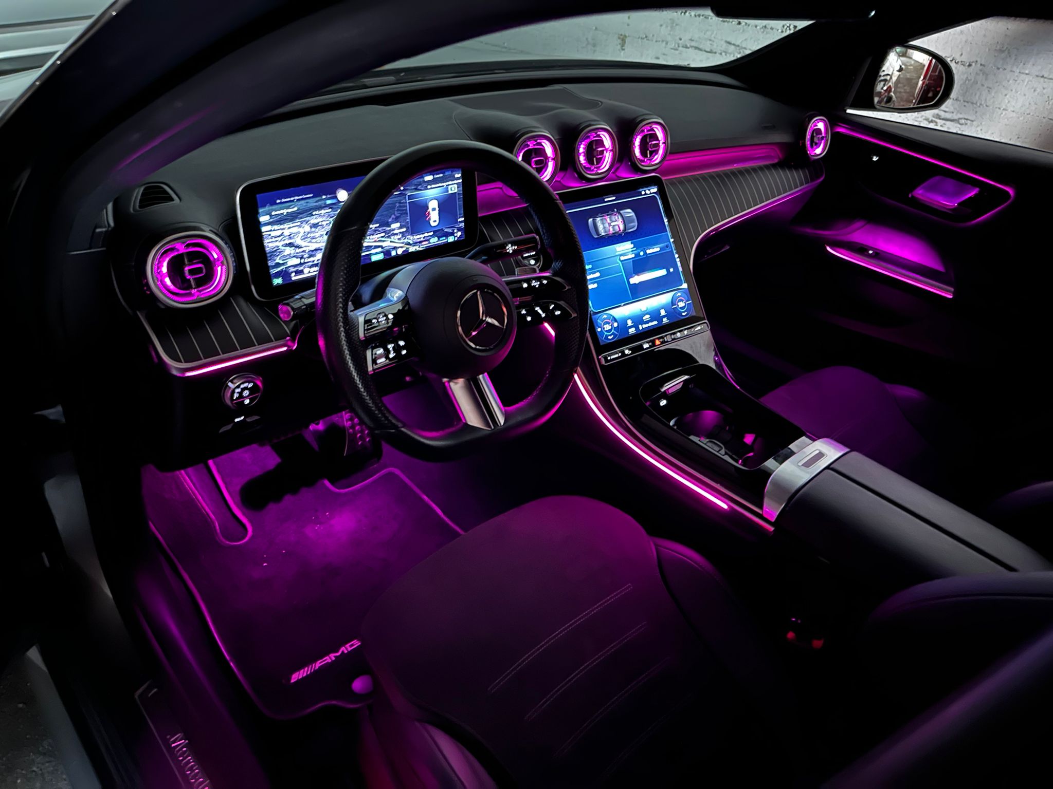 Installazione Ambient Light per Mercedes-Benz W206 (Classe C) e Nuovo ...